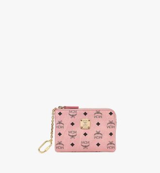 MCM Aren Kartenetui in Visetos SOFT PINK VISETOS