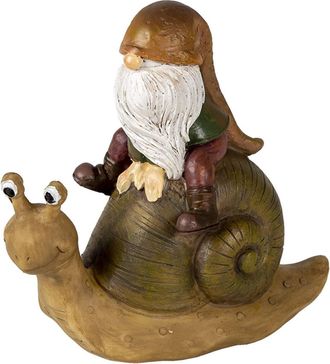 Clayre & Eef 6PR3504 Deko Zwerg Braun 10x5x10 cm