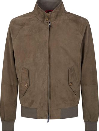 Baracuta G9 Suede Bomber Jacket