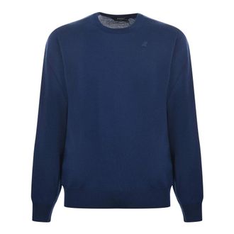 K-Way Pull Sebastien en laine m&eacute;rinos - Homme - Pulls - Bleu - Taille: XL
