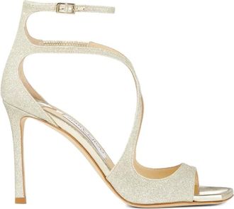 Jimmy Choo London Femme, Chaussures, Gris, Taille: 37 1/2 EU High Heel Sandales