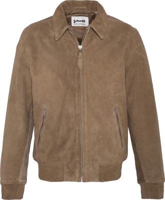 Schott NYC Herren Lcyaless Jacke, Dark Beige, L