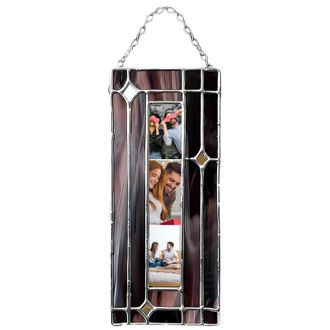 Generico Bilderrahmen - Anh&auml;nger aus handgef&auml;rbtem Acryl - Vintage-Rahmen, f&uuml;r Feiertage, Geburtstage, B&uuml;ros, Zuhause, Neujahr, Andenken