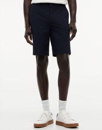 Tommy Hilfiger Short chino en tissu technique &agrave; taille &eacute;lastique - Bleu fonc&eacute;