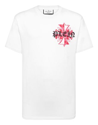 Philipp Plein Round Neck T-Shirt Worldwide Puffy Crest
