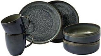 like. by Villeroy & Boch Villeroy & Boch 1951679071 Crafted Breeze graublau Frühstücksset 6-teilig (1 Set)