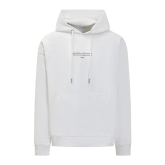 Off-white Homme, Sweatshirts et sweats &agrave; capuche, Blanc, Taille: L Logo Print Sweat &agrave; capuche