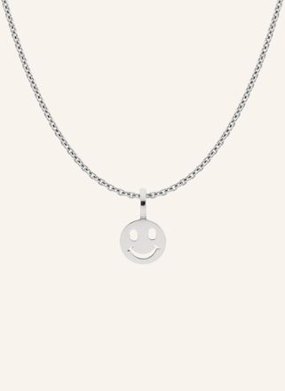 Cada Cada Kette Tiny Smiling Face silber