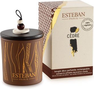 Esteban Paris Parfums Duftkerze, nachf&uuml;llbar, Zedernholz. Esteban