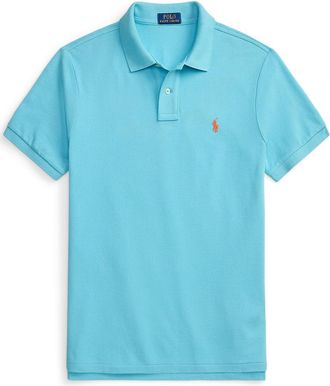 Ralph Lauren Piqu&eacute;-Poloshirt aus Baumwolle mit Logo-Stickerei, Slim Fit in
