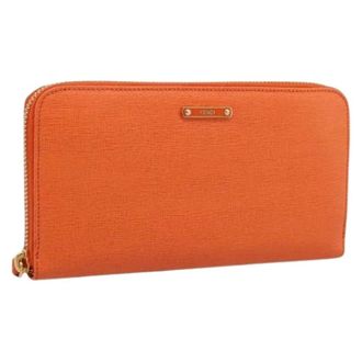 Fendi Portefeuille Long Pre-owned - Femme - Pre-owned - Orange - Taille: ONE Size