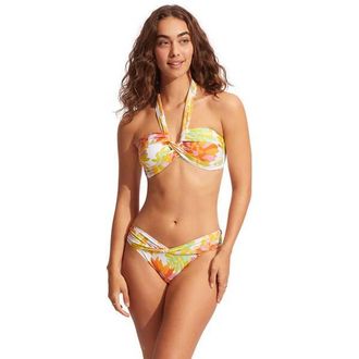Seafolly Damen Bikinihose Palm Springs Twist Band Hipster