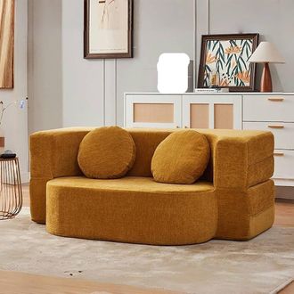 Generic Kompressionssofa im Wohnzimmer, zusammenklappbares Schlafsofa aus komprimiertem Schaumstoff, kleine Sofas for kleine R&auml;ume, waschbarer Bezug, for Wohn