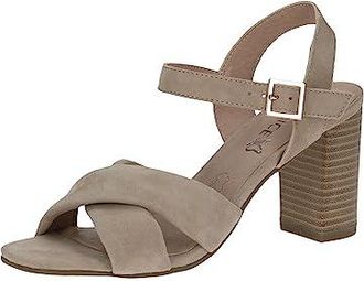 Caprice Caprice Femme 9-9-28302-20 Sandales talon, Ciment Suede, 39 EU
