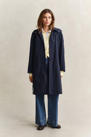 GANT Damen Windmantel mit G&uuml;rtel (XXL) EVENING Blau