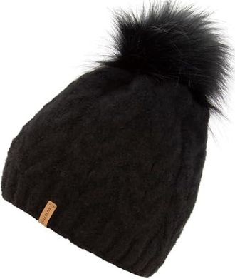 Chillouts Flora Hat - Bobble Hat - Black - OneSize - Made in Europe