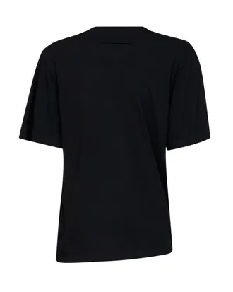 Maison Margiela Womens T-Shirt Draped Detail Black T-Shirts & Jerseys