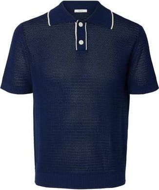 Selected Polo manches courtes en coton