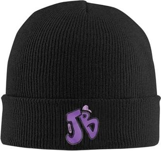 Generic Chapeau Homme, Lettres Graffiti JB avec Une Casquette vibre Skateboard Hommes Femmes Unisex Chapeau tricot&eacute; Tuque Pull Bonnet Hiver Chaleureux Chaleur