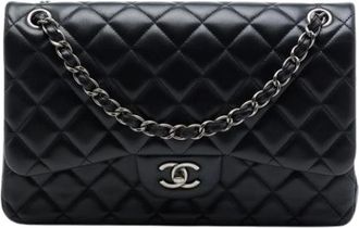 Chanel Sac port&eacute; &eacute;paule Pre-owned Double Flap - Femme - Pre-owned - Noir - Taille: ONE Size