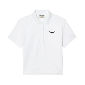 Zadig&Voltaire Polo Mirta Wings - Femme - Tops - Blanc - Taille: 36 FR