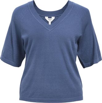 Object Objthess 2/4 Lo V-Neck Knit Top Noos