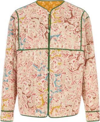 Valentino Garavani Homme, Chemises, Multicolore, Taille: L Chemise en lin brod&eacute;