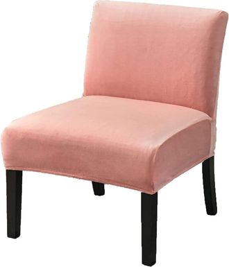 Generic Samt Stuhlh&uuml;lle Ohne Armlehnen, Elastisch & rutschfest - Katzensicherer Sessel&uuml;berzug F&uuml;r Wohnzimmer Und Hotel, Moderner Minimalismus, Maschinenwaschb