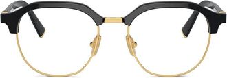 Miu Miu Eyewear Brille mit rundem Gestell - Schwarz
