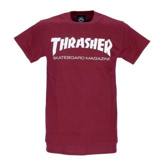 Thrasher Skatemag Tee Herren T-Shirt Maroon/Wei&szlig; - - Tops - Herren - Braun - M