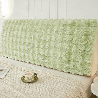 Generic Bettkopfteilschutz Bettr&uuml;ckenbezug Hochwertiger, Dicker Und Flauschiger Kopfteilbezug Dehnbarer, Weicher Und Bequemer Staubdichter Kopfteil Hussen Sch