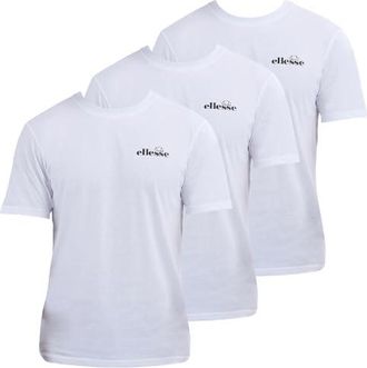 Ellesse Azzini T-Shirt (3 Pack), Blanc, XL Homme