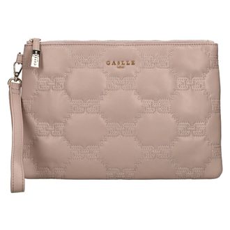 Ga&euml;lle Paris Femme, Sacs, Beige, Taille: ONE Size Faux Leather Clutch