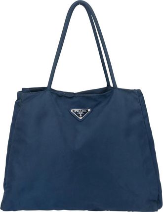 Prada Crossbody Bags - Prada Blue Nylon Triangle Handbag - Gr. unisize - in Blau - f&uuml;r Damen