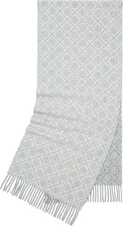 Tory Burch T Monogram Schal - Grau
