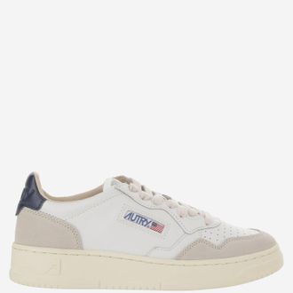 Autry Mens Sneakers Medalist Low Navy Leather Trainers