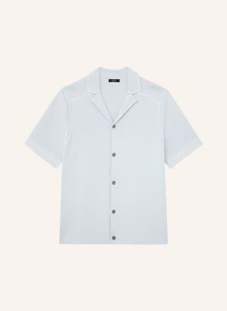 Reiss Reiss Resorthemd Wandsworth Regular Fit Aus Strick blau