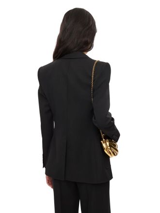 Chlo&eacute; Womens Veste En Laine Grain De Poudre Noire Black Jacket