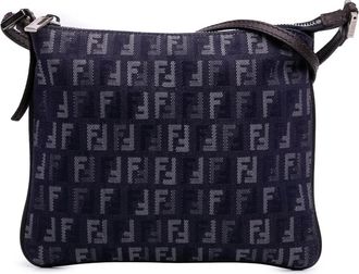 Fendi Hobo Bags - Zucchino Denim Crossbody - Gr. unisize - in Blau - für Damen