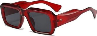 Generic Lunettes De Soleil Décoratives For Hommes Et Femmes, Idéales For Les Trajets Quotidiens En Plein Air(Red)