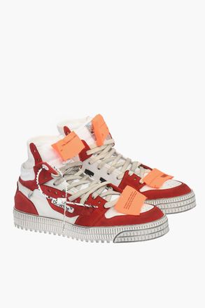 Off-white Hohe Sneaker 3.0 OFF COURT aus Leder und Textil mit kontrastierenden Details Off-White
