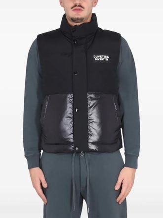 Duvetica gilet &agrave; boutons pression - Noir