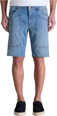 Jeckerson Homme, Shorts, Bleu, Taille: W30 Jayden 5 Pocket Slim Patch Bermuda Shorts