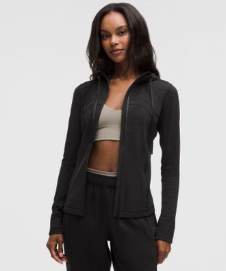 lululemon Define Jacke mit Kapuze Nulu f&uuml;r Frauen - Gr&ouml;&szlig;e 10 in Black