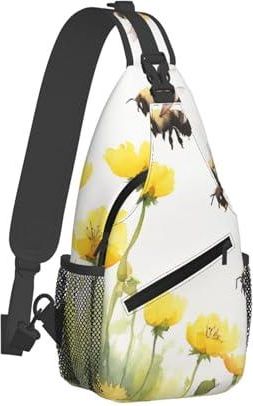 Generic Multifonction Sacoche Tactique Imprimerie Sauvons les abeilles Sacs &agrave; Bandouli&egrave;re Mode Sac &agrave; Dos De Voyage pour Cyclisme Voyage Camping