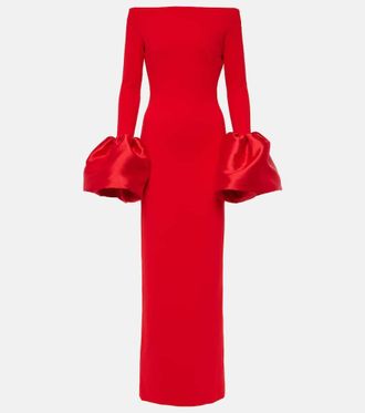 Solace London Off-Shoulder-Robe Talia aus Crêpe