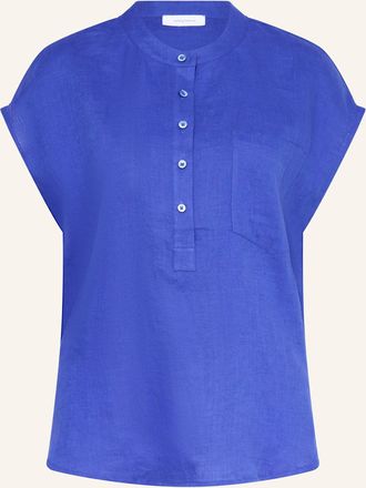 Darling Harbour Darling Harbour Blusenshirt Aus Leinen blau