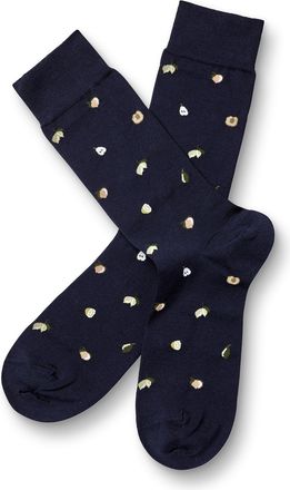 CHARLES TYRWHITT Socken mit Obst-Motiv - Marineblau