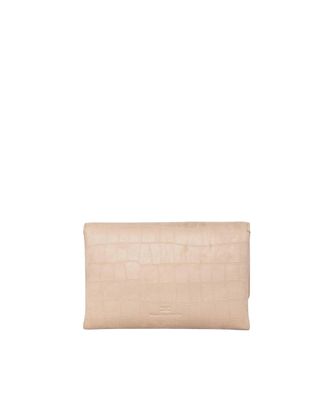 Elisabetta Franchi Womens Shoulder Bag Suede Vanilla Polyester