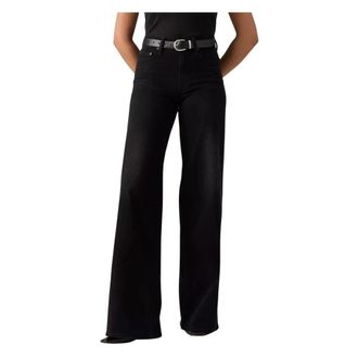 Levi's 728 High-Rise Wide-Leg Jeans - - Jeans - Damen - Schwarzk - W31 L32
